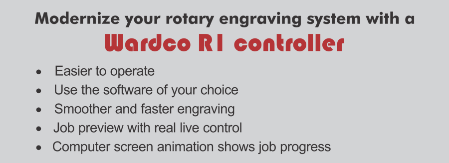 Wardco Engraving Solutions - Rotary R1 Controller
